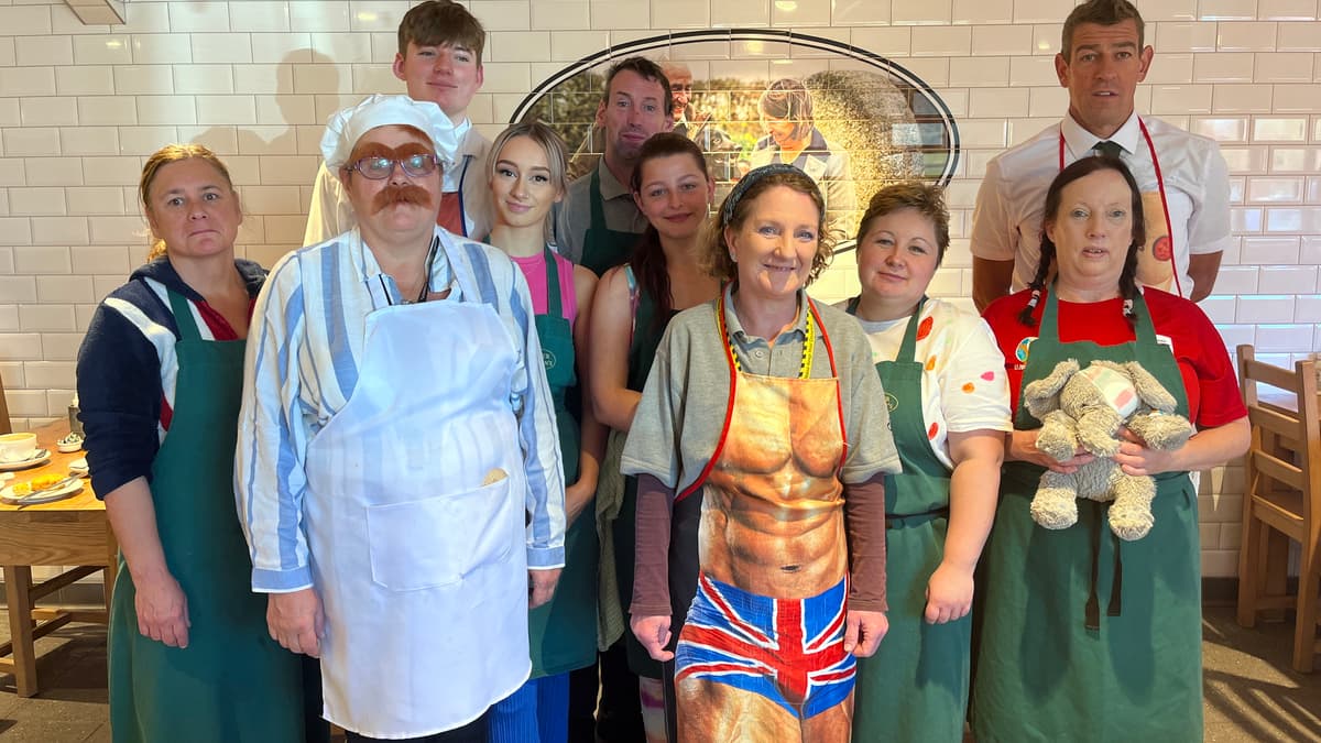 Okehampton’s Farmer Luxton’s wear cheeky aprons for Children in Need ...