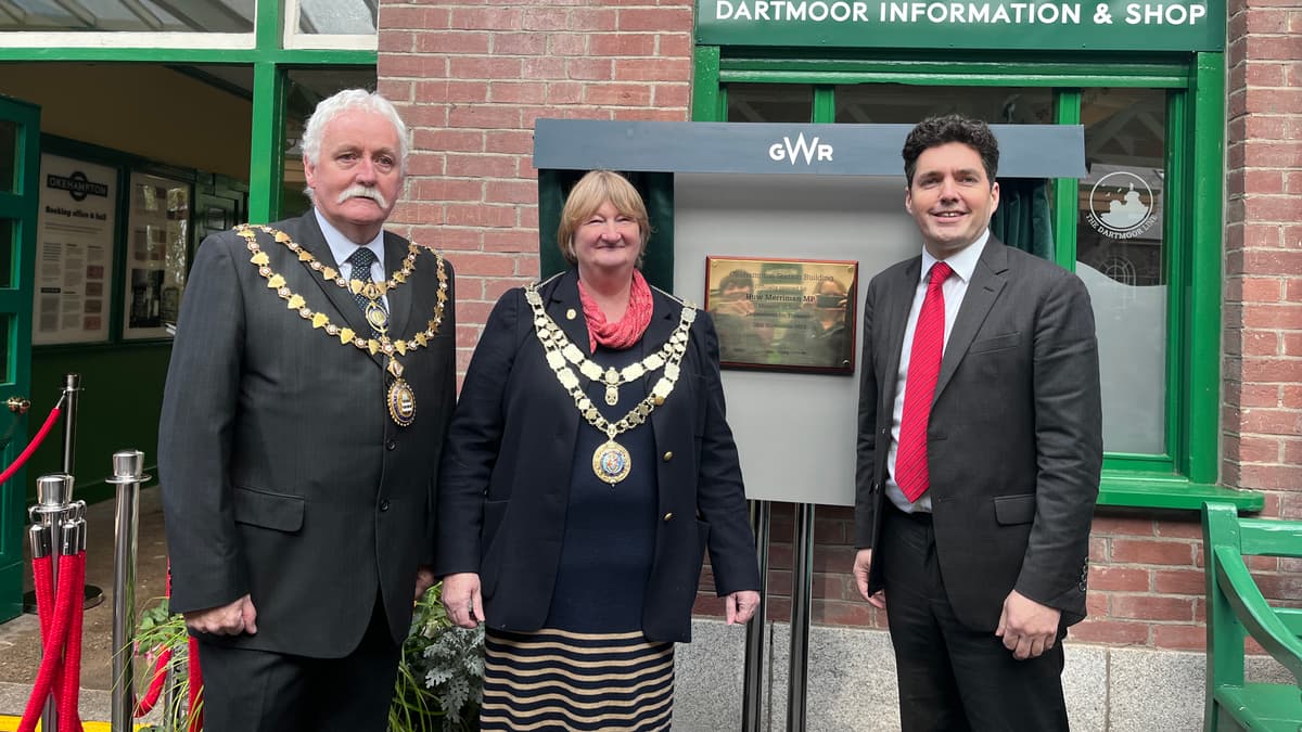 Okehampton visited by rail minister as town marks one year since ...