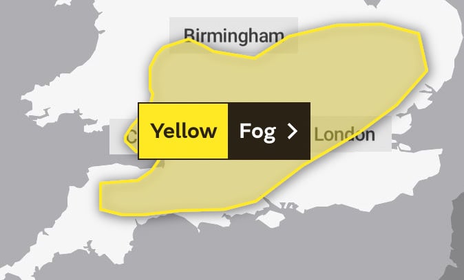 Take care on the Devon roads as Yellow Warning of dense fog issued ...