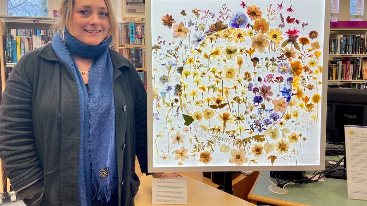 Okehampton Library exhibits Devon artist's grief cafe art | okehampton ...