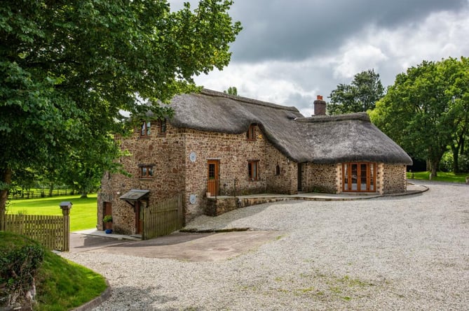 Petrockstow former banked barn has uninterruped countryside views and ...