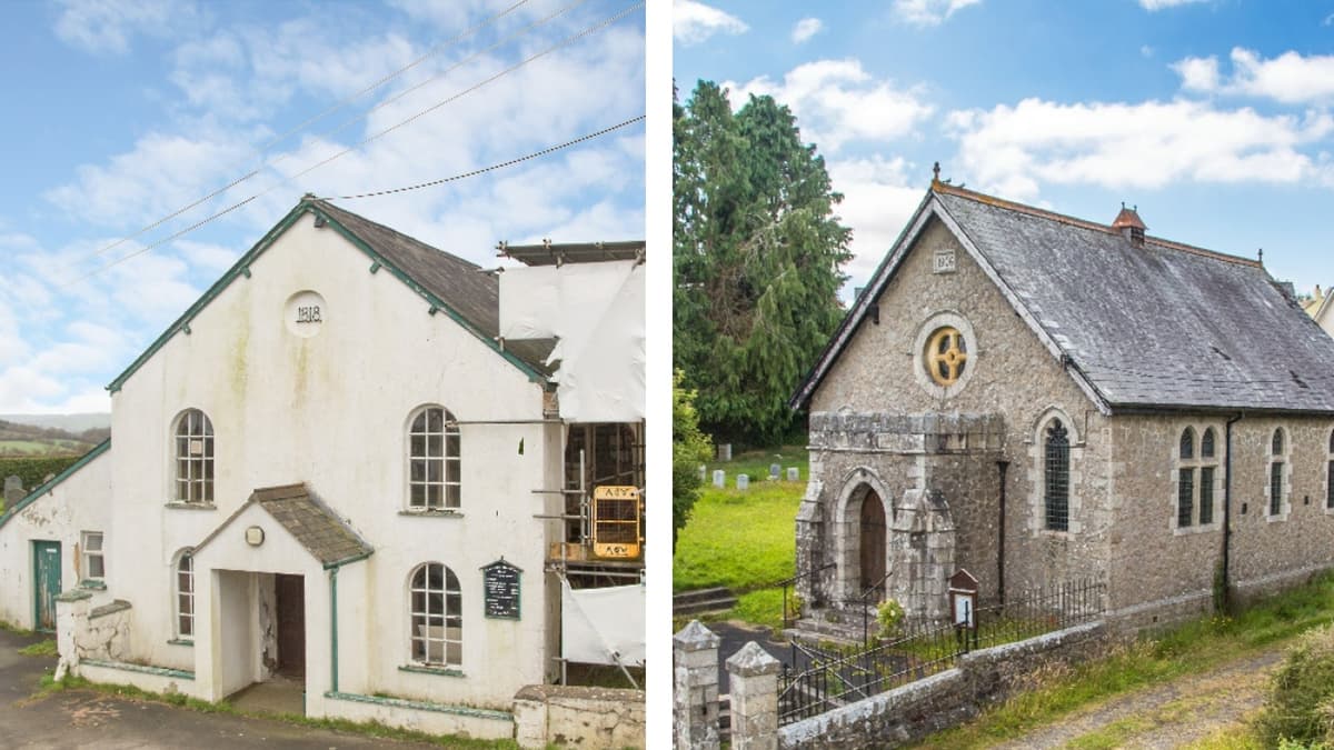 Two Devon chapels with "tonnes of potential" set to go to auction this ...