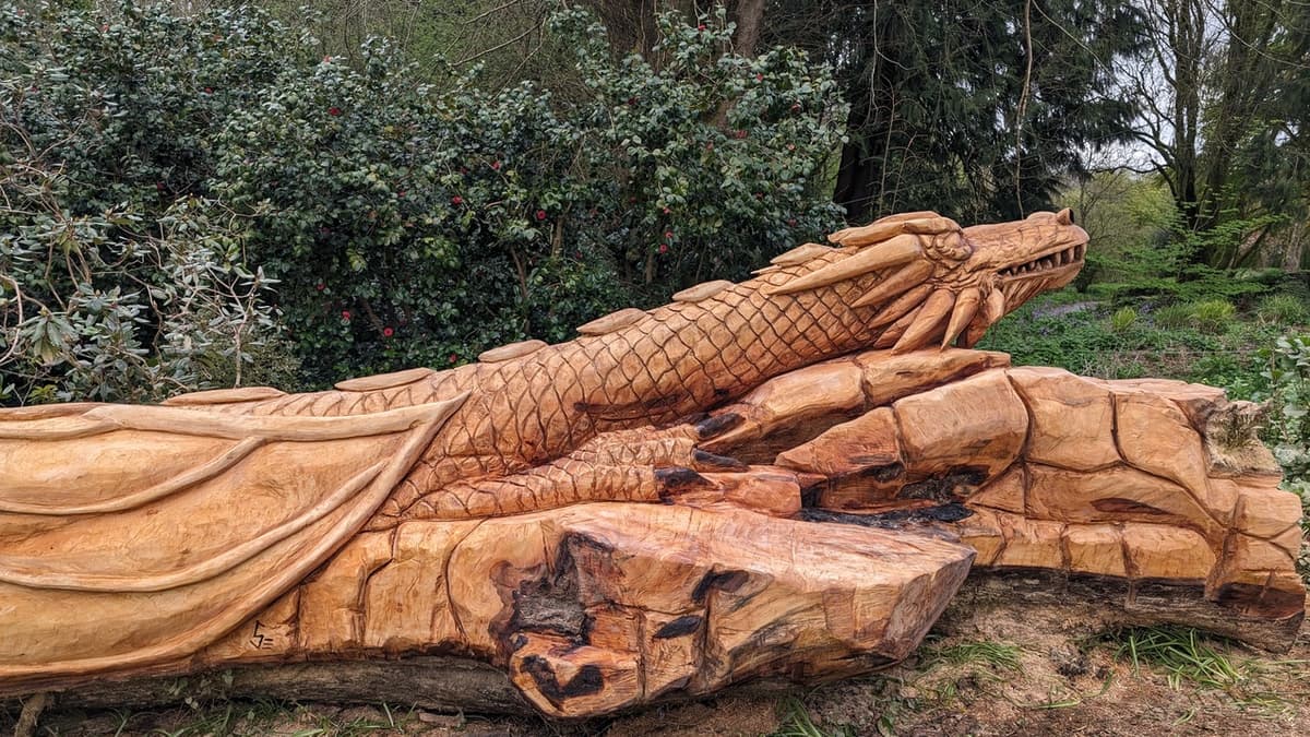 Buckland Monachorum historic tree sculpture | okehampton-today.co.uk