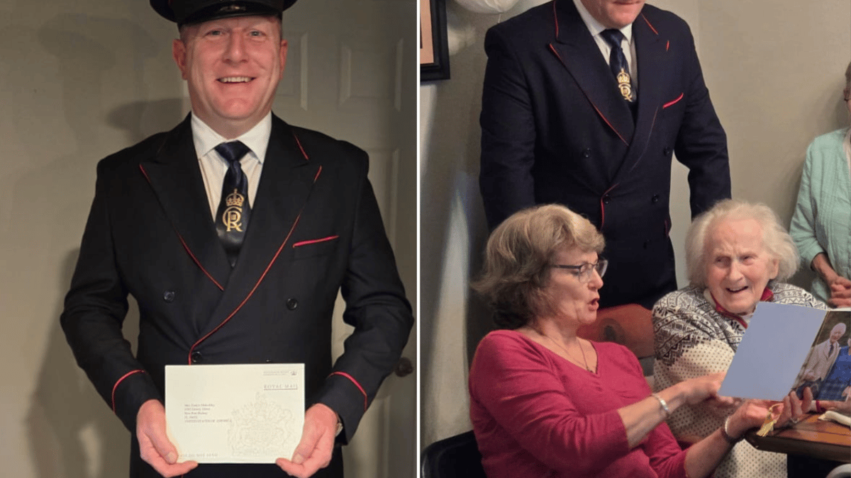 Bude postmaster flies 4,000 miles to hand deliver letter from King ...